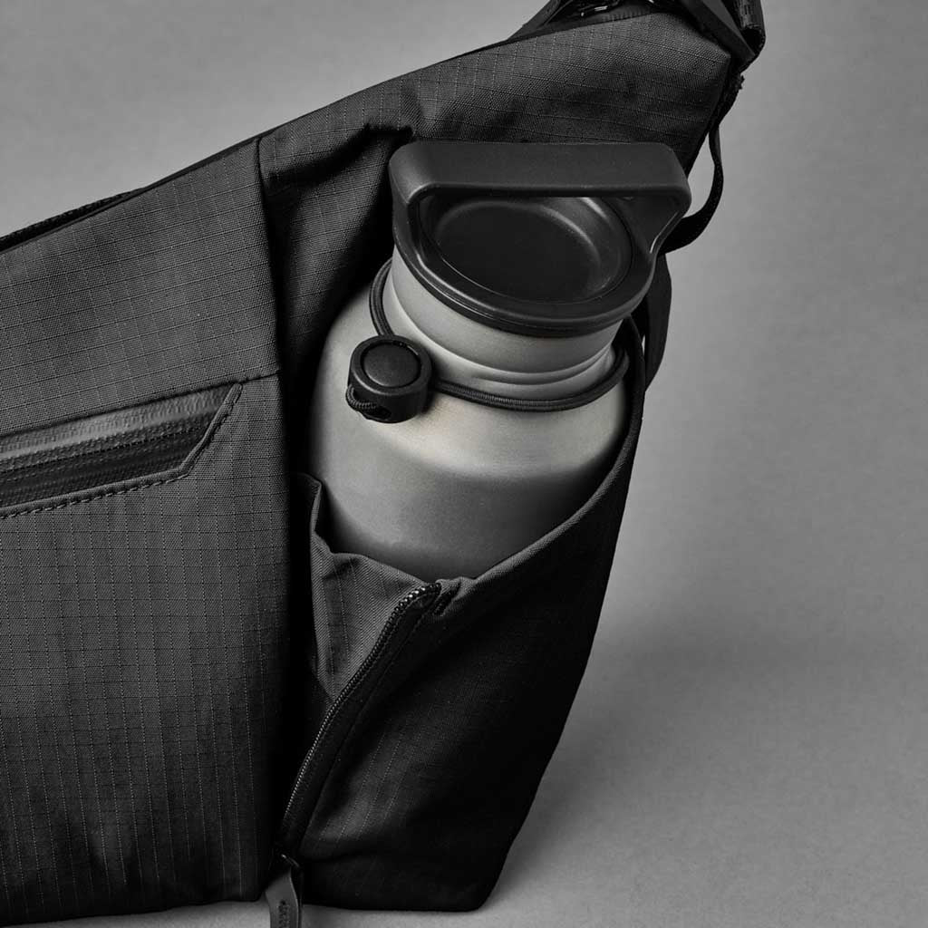 Alpaka | Flow Satchel | Crossbody Satchel | Black | Axoflux 210D ...