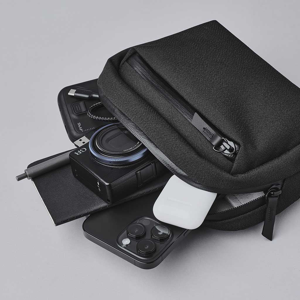 Alpaka | Go Sling Nano | Sling Bag | Black | Axoflux 600D - WildBounds