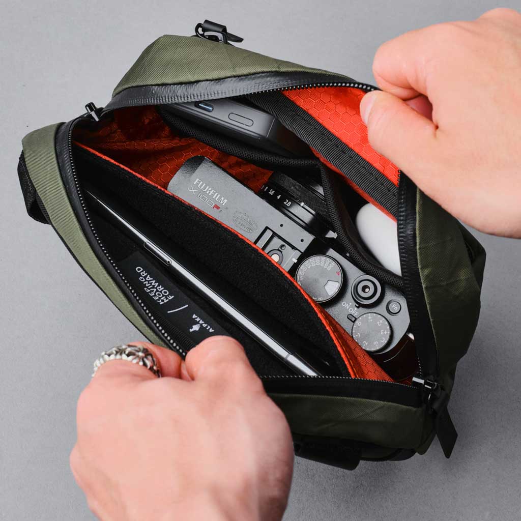 Alpaka | Go Sling Nano | Sling Bag | Dark Green | X-Pac VX21 - WildBounds