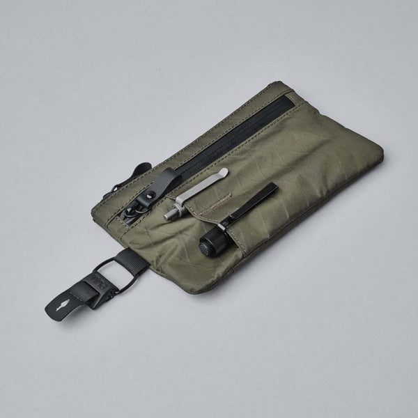 Alpaka | Zip Clutch | Clutch Bag | Dark Green | X-Pac VX21 - WildBounds