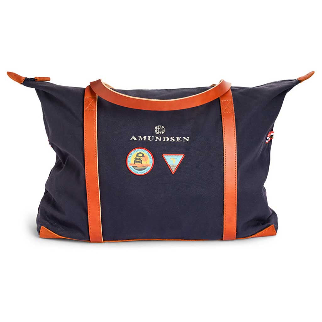 Amundsen | Kalahari Weekend Tote Bag | Faded Navy | Canvas Weekend Bag ...