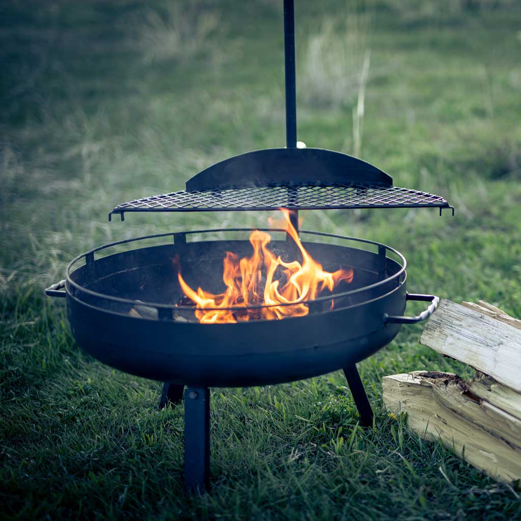 Barebones Living | Cowboy Fire Pit Grill - 23-inch | WildBounds UK