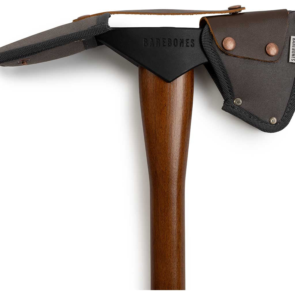Barebones Living | Pulaski Axe with Canvas Sheath | Camp Axe - WildBounds
