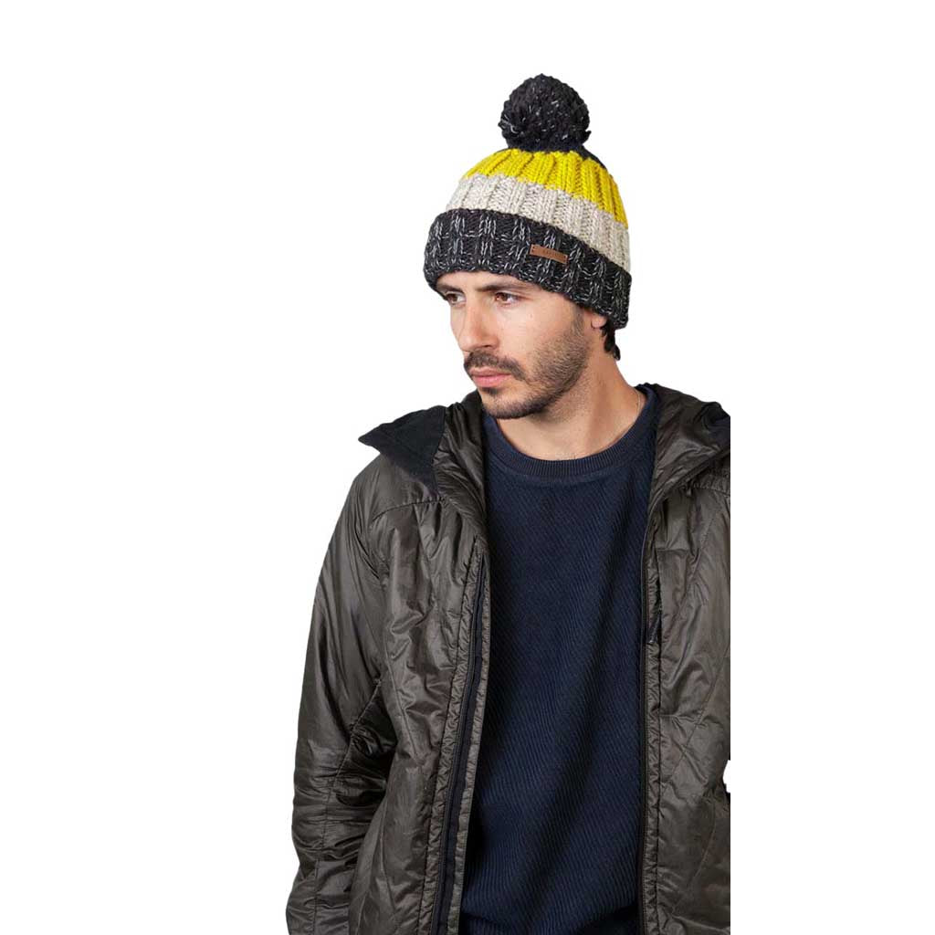 BARTS | Wilhelm Beanie | Retro Bobble Hat | Army | WildBounds