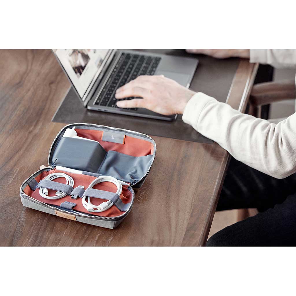 Bellroy | Tech Kit | Travel Charger Organiser | Arcade Grey - WildBounds
