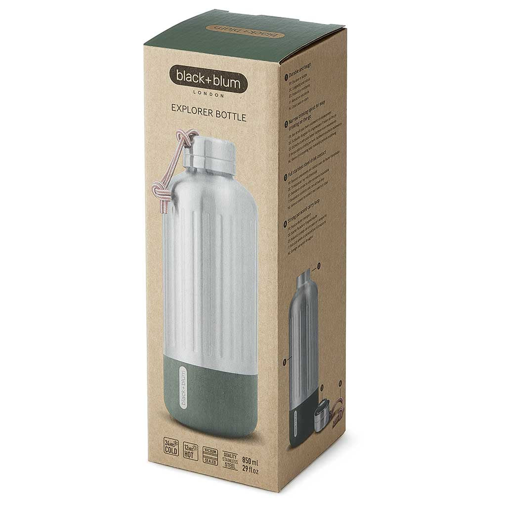 Black+Blum Explorer Insulated Bottle | Insulated Flask | Olive - WildBounds