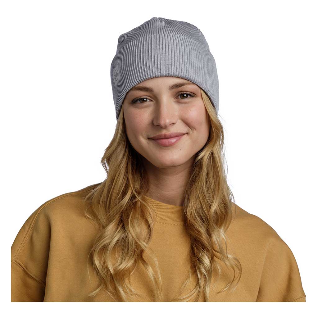 BUFF | Crossknit Beanie | Crossknit Athletic Hat | Light Grey - WildBounds