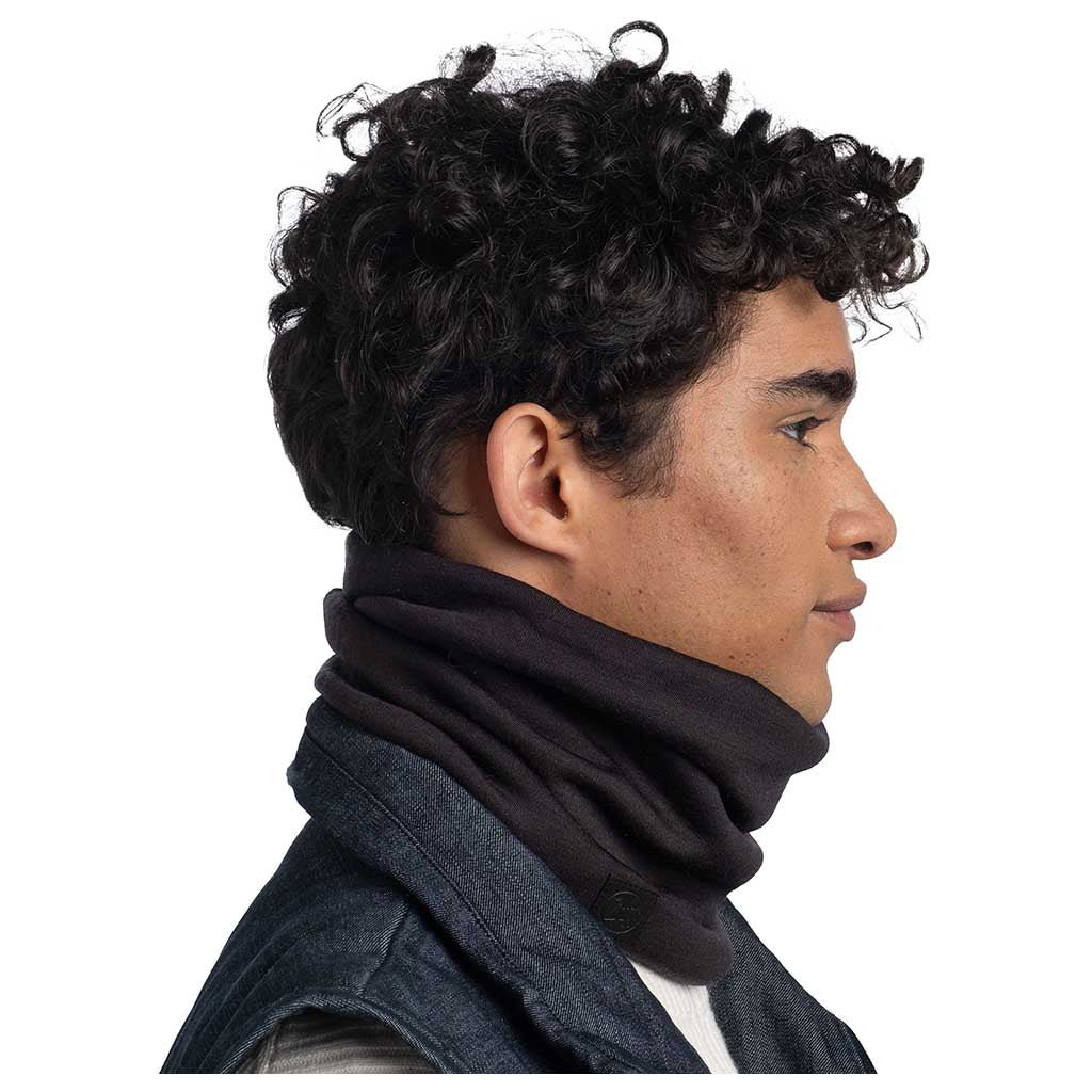 BUFF | Merino Heavyweight | Merino Tube Scarf | Solid Black - WildBounds