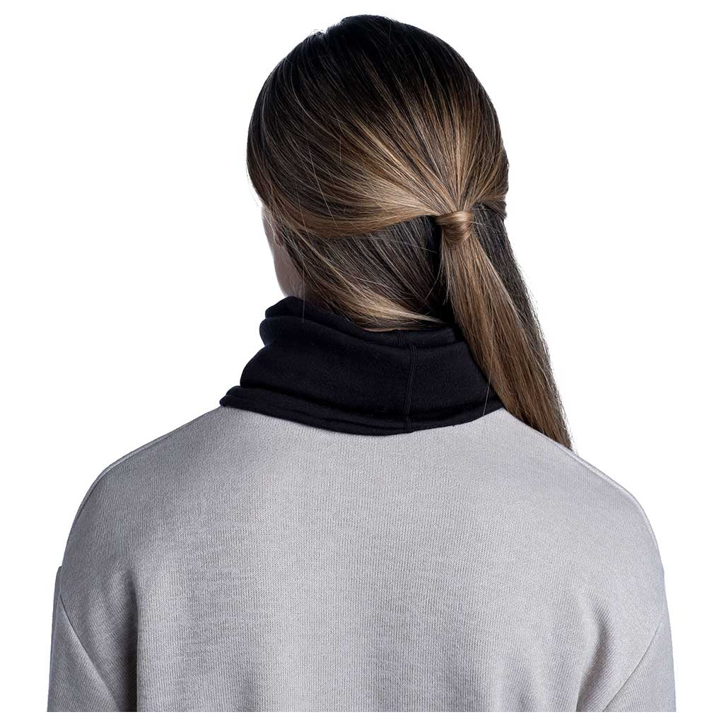 BUFF | Merino Heavyweight | Merino Tube Scarf | Solid Black - WildBounds