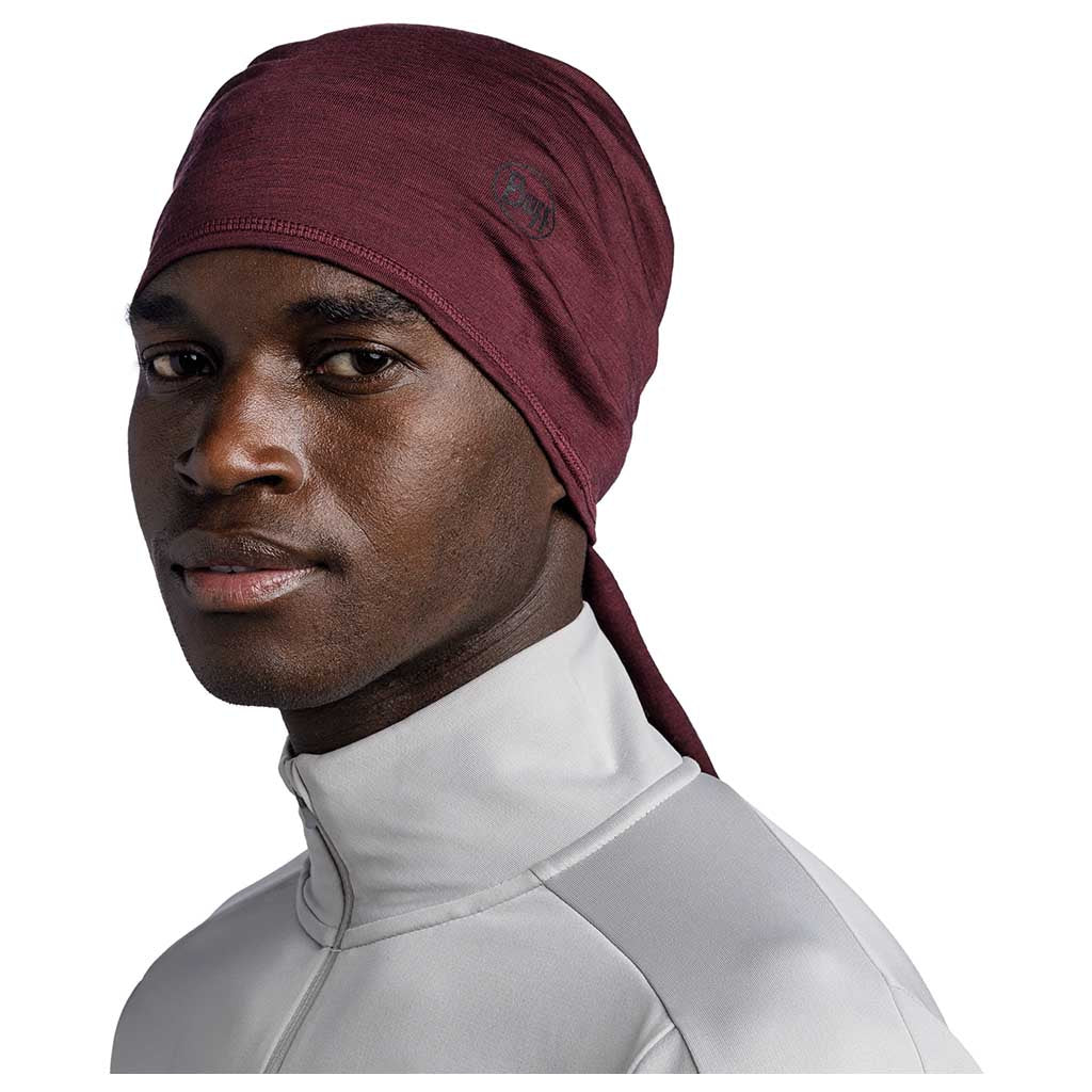 BUFF | Merino Lightweight | Wool Neck Scarf | Solid Garnet - WildBounds