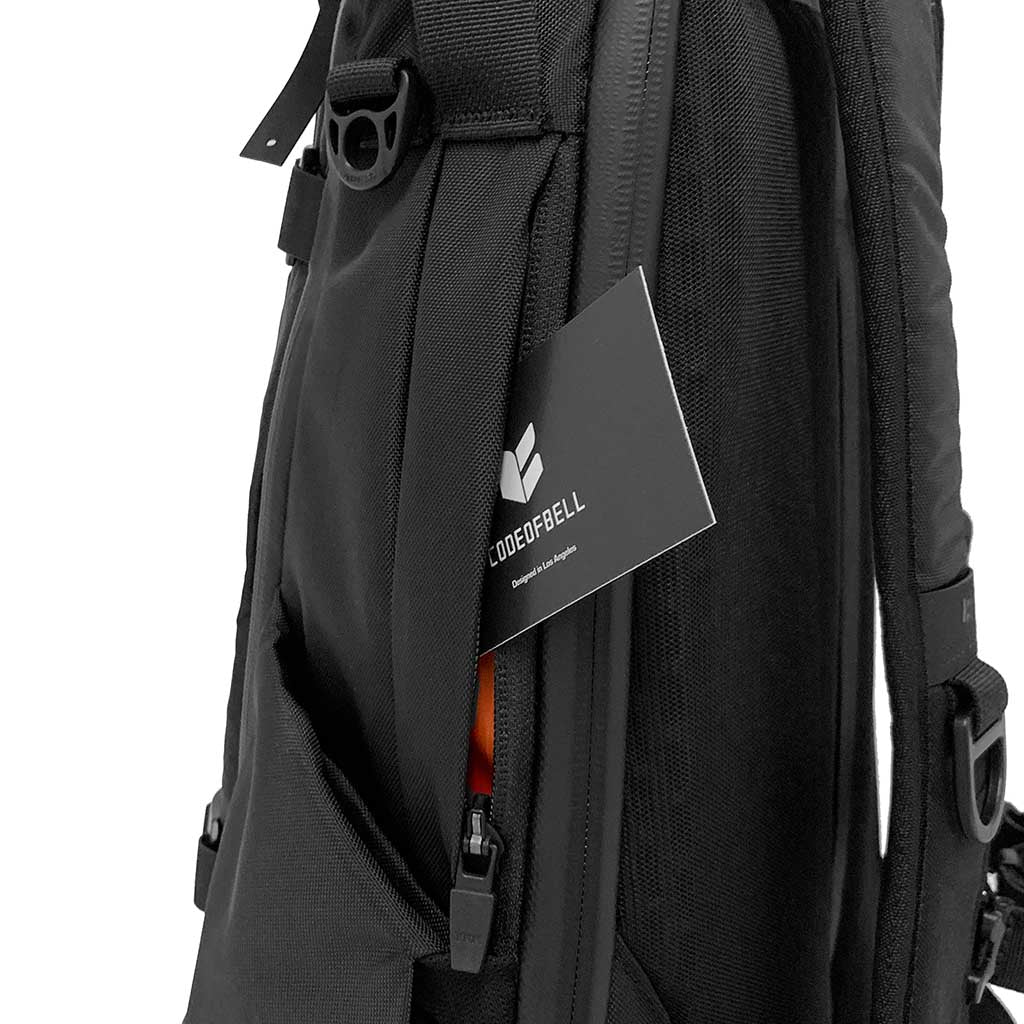 CODE OF BELL | X-TYPE Backpack | Expandable Backpack | Pitch Black ...