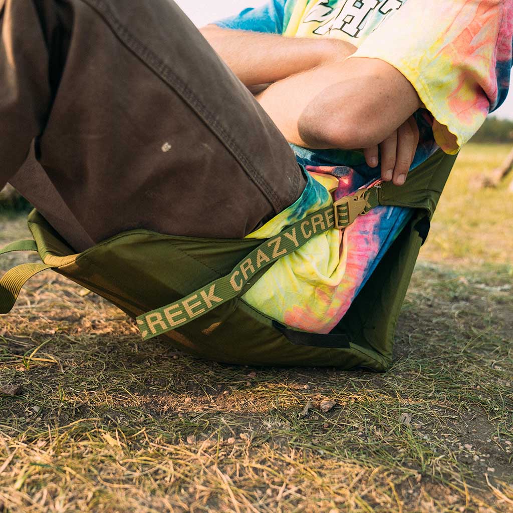 Crazy Creek | Original Chair | Portable Camping Chair | Army Green ...