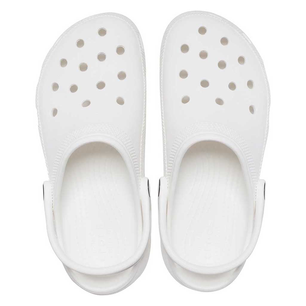 Crocs | Classic Platform Clog | Comfortable Clog | White | WildBounds
