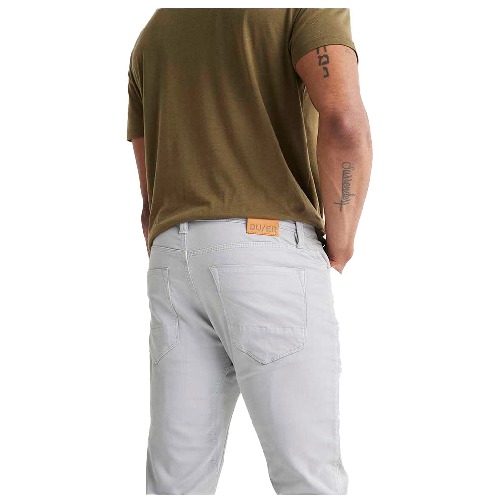 DUER | No Sweat Pant Slim | Men's Slim-fit Trousers | Fog - WildBounds