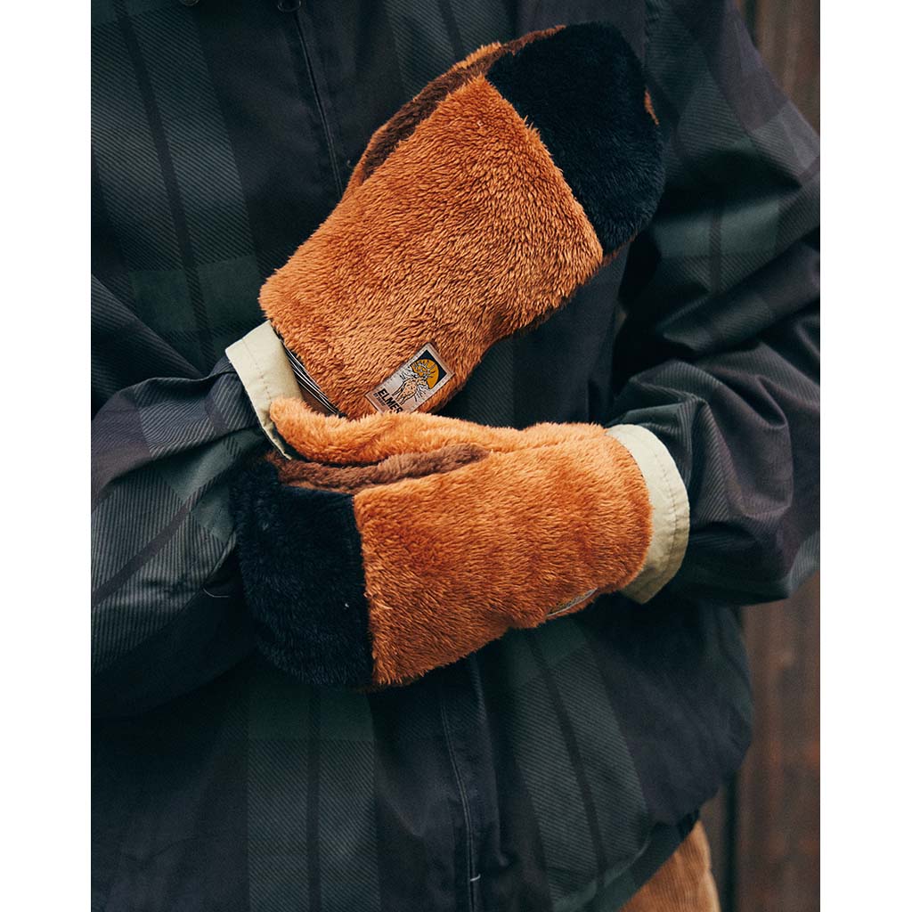 Elmer | Cuddly Cub Mittens | Fleece Mitts | Brick | WildBounds