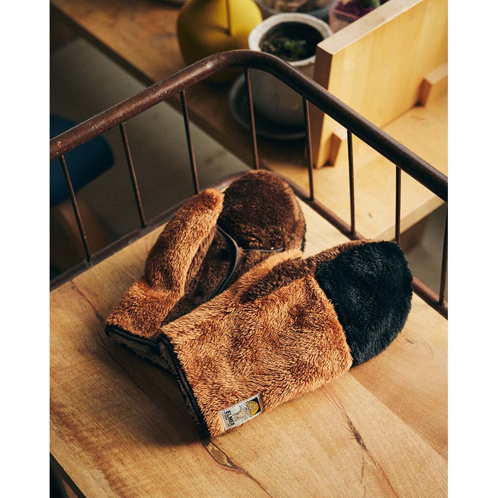 Elmer | Cuddly Cub Mittens | Fleece Mitts | Brick | WildBounds