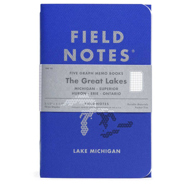 Field Notes | US Great Lakes Graph Paper (5-Pack) | Great Lakes ...