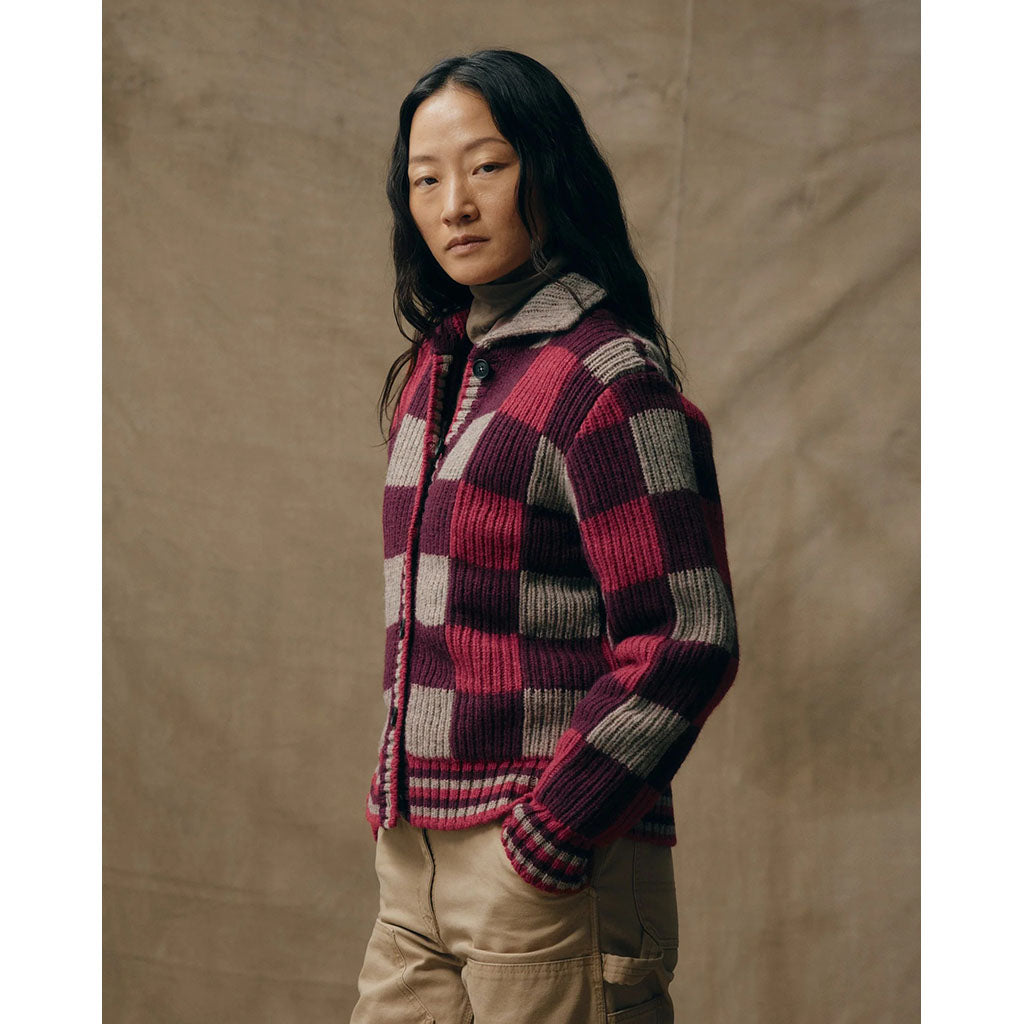 Filson | Checkered Wool Cardigan | Women's | Check Wool Cardigan ...