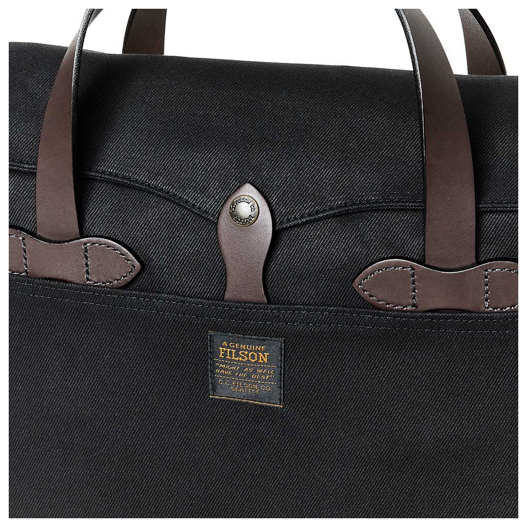 Filson | Rugged Twill Original Brief Case | Laptop Travel Bag | Black ...