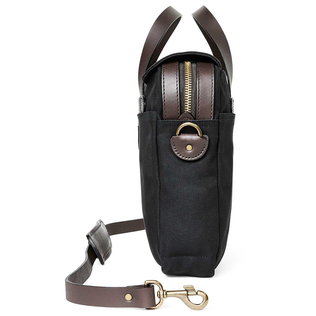 Filson | Rugged Twill Original Brief Case | Laptop Travel Bag | Black ...