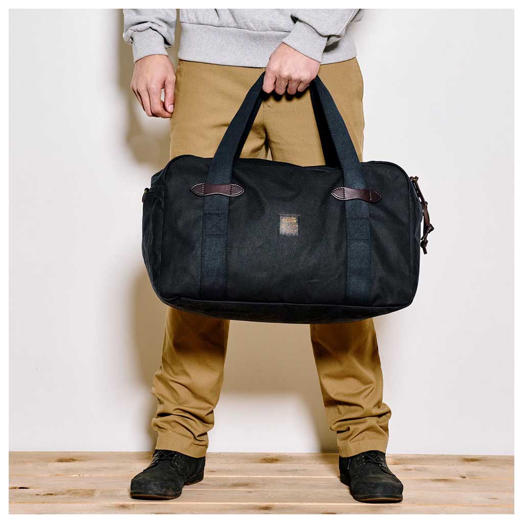 Filson | Tin Cloth Duffle Bag | Premium Weekend Bag | Navy - WildBounds