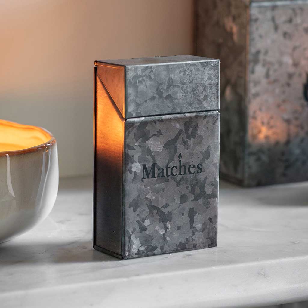 Garden Trading | Classic Match Box | Match Storage Box | Black - WildBounds