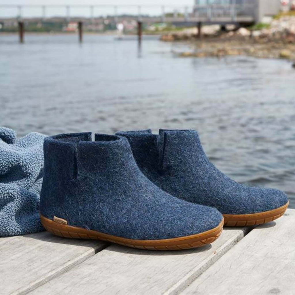 Glerups | Boot with Natural Rubber Sole | Base Camp Shoes | Denim ...