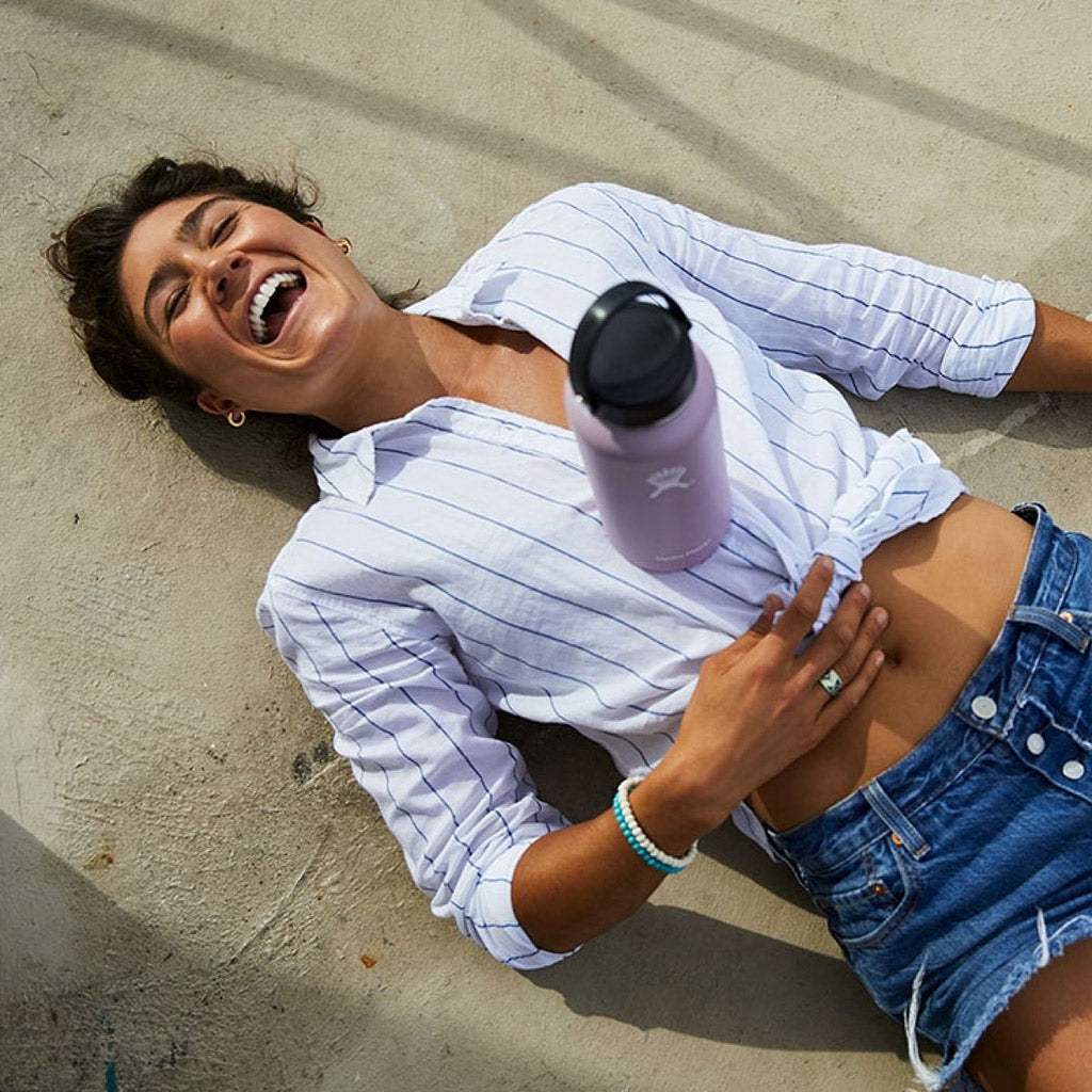 Hydro Flask | 40 oz Wide Mouth | Insulated Thermos Flask | Black ...