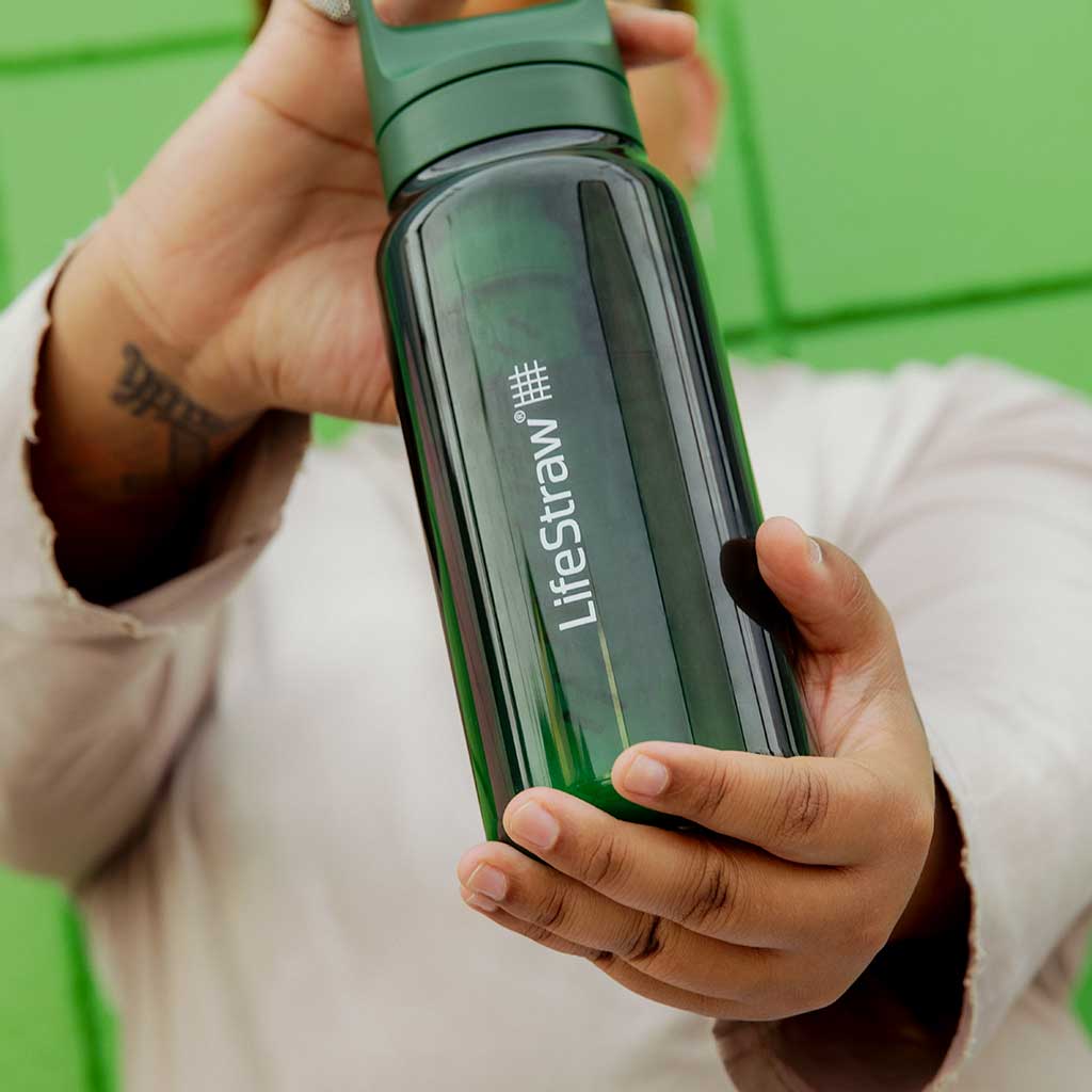 LifeStraw | Lifestraw Go 1 Litre | Tritan Renew | Aegean Sea - WildBounds