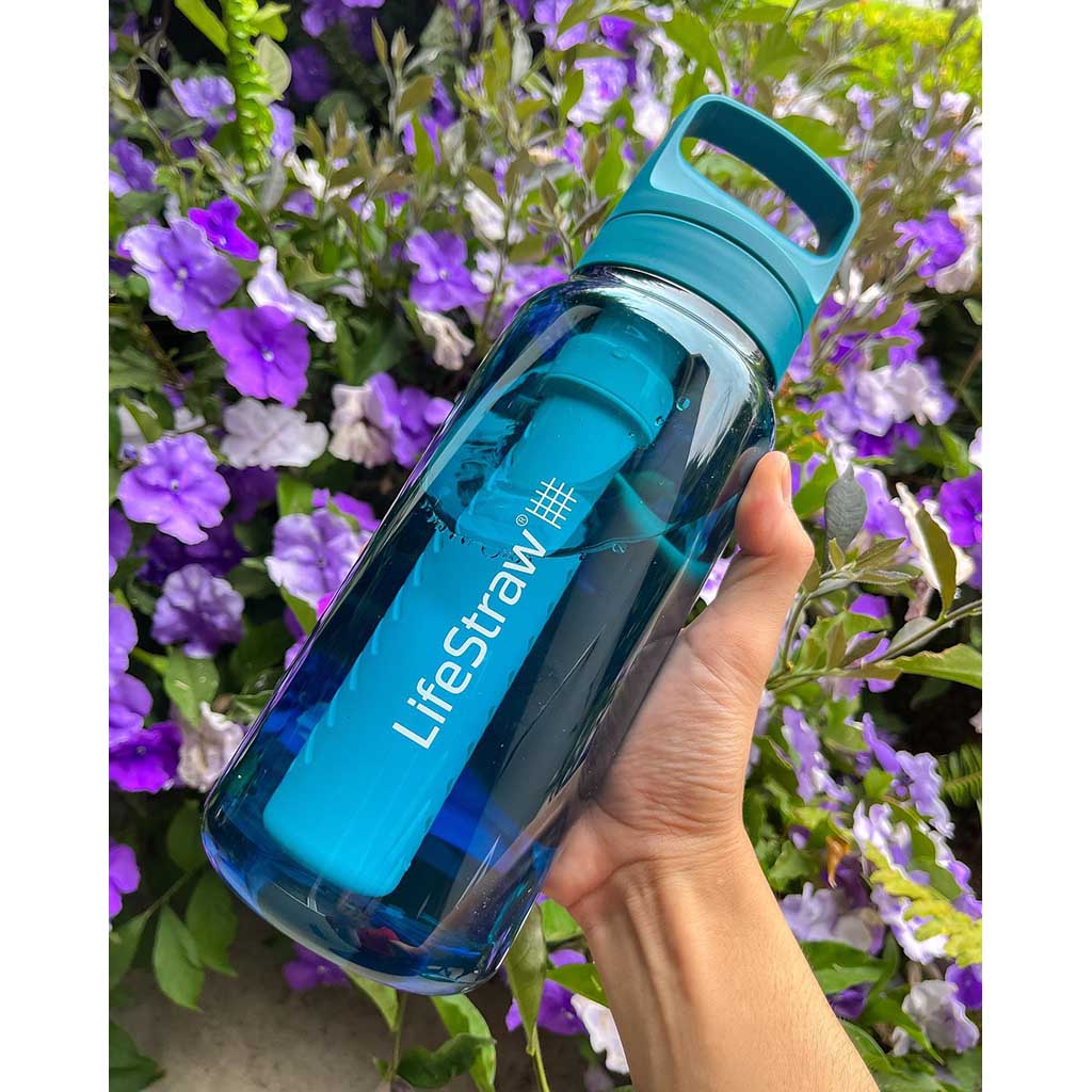 LifeStraw | Lifestraw Go 1 Litre | Tritan Renew | Aegean Sea - WildBounds