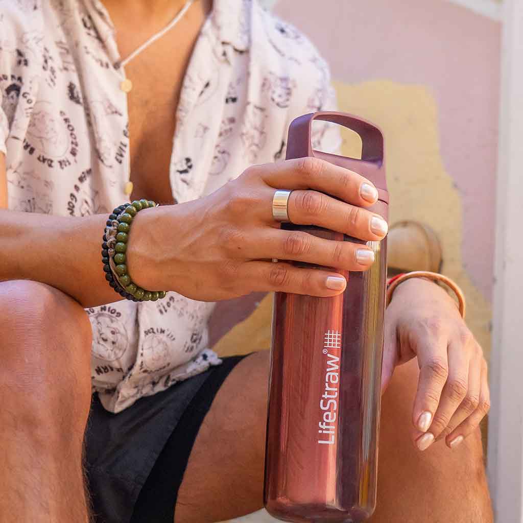 LifeStraw | Lifestraw Go 650ml | Tritan Renew | Cherry Blossom Pink ...