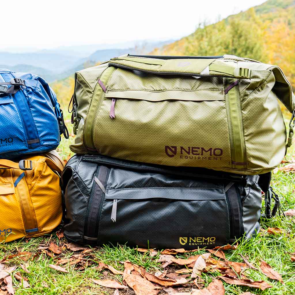 NEMO Equipment | Double Haul Convertible Duffle 100L | Lake - WildBounds