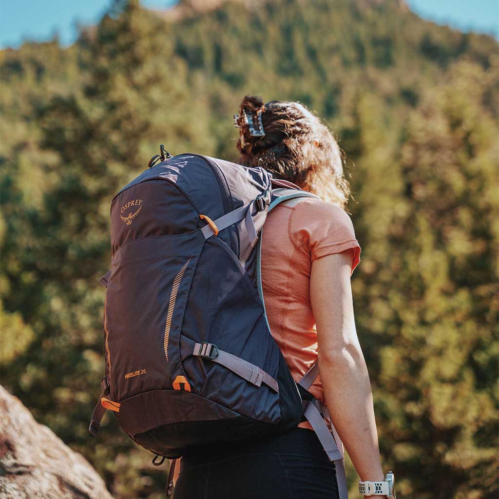 Osprey | Hikelite 26 Backpack| Purple Ink/Purple Dusk/Cheddar Orange - WildBounds