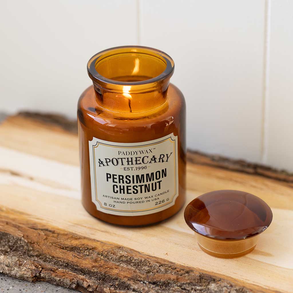 Paddywax | Apothecary Glass Candle | Persimmon & Chestnut | Soy Wax ...