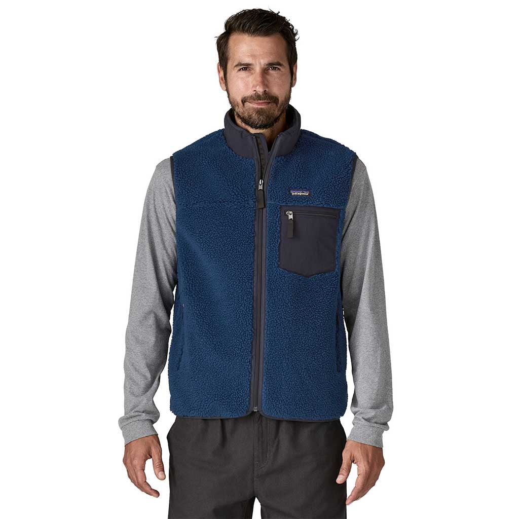 Patagonia | Classic Retro-X Vest | Men's | Fleece Gilet | Clement Blue ...