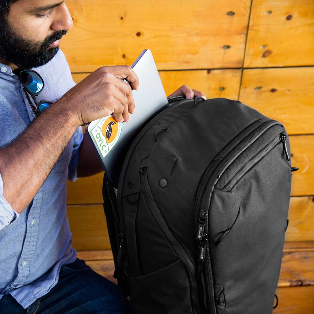 Peak Design | Travel Backpack 45L | Airline Carry-On | Black - WildBounds