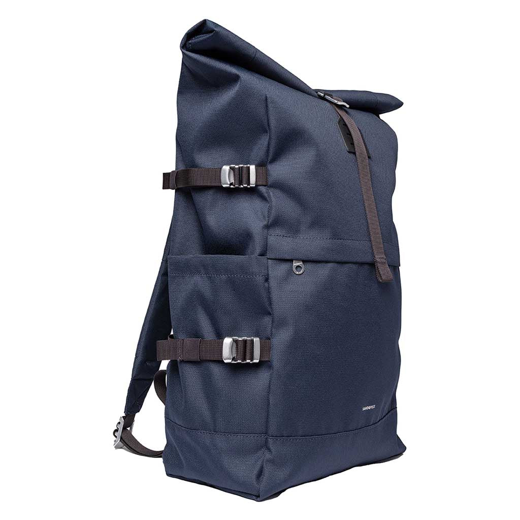 Sandqvist | Icon Rolltop Backpack | Smart City Daypack | Navy - WildBounds