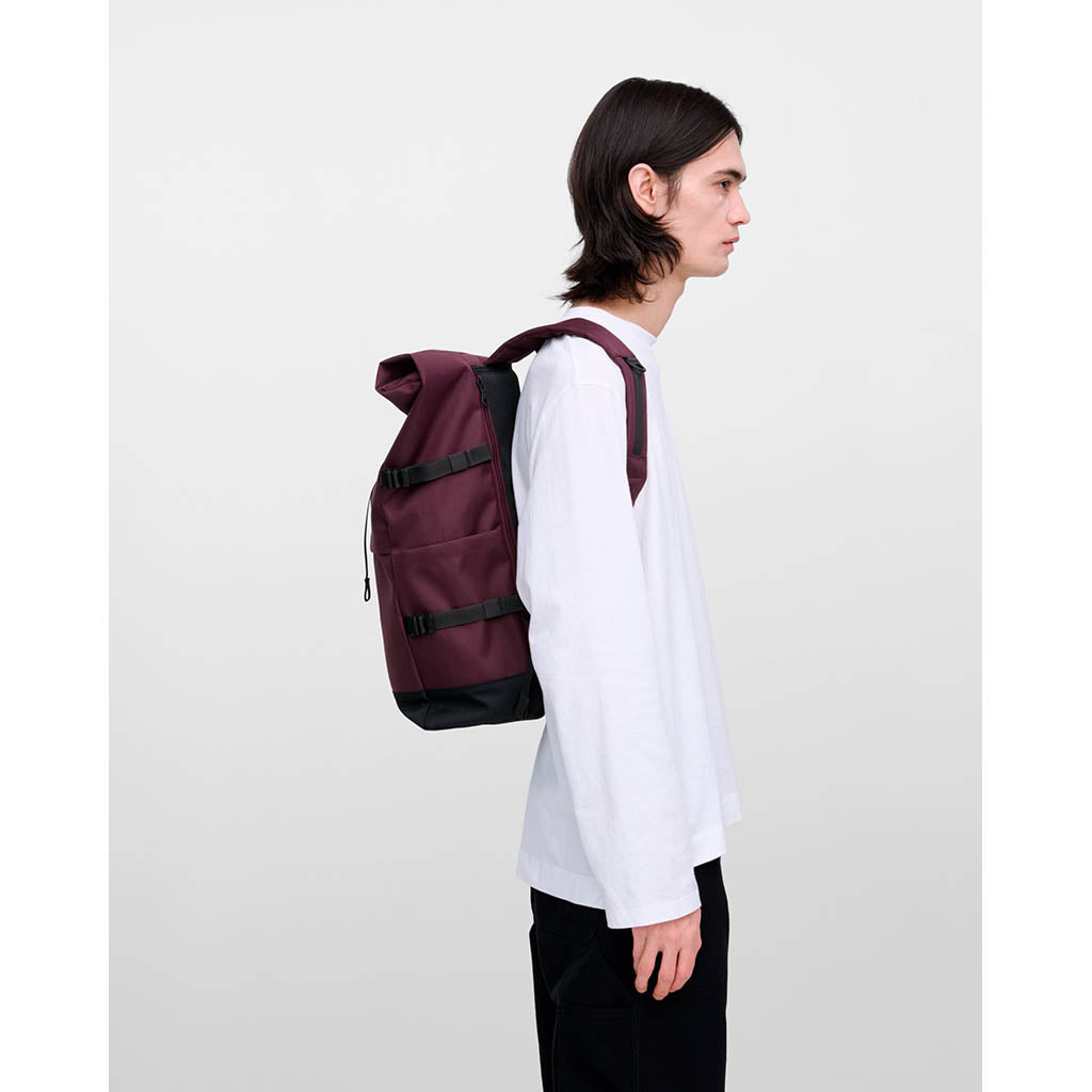 Sandqvist | Icon Rolltop Backpack | Smart City Daypack | Cabernet ...