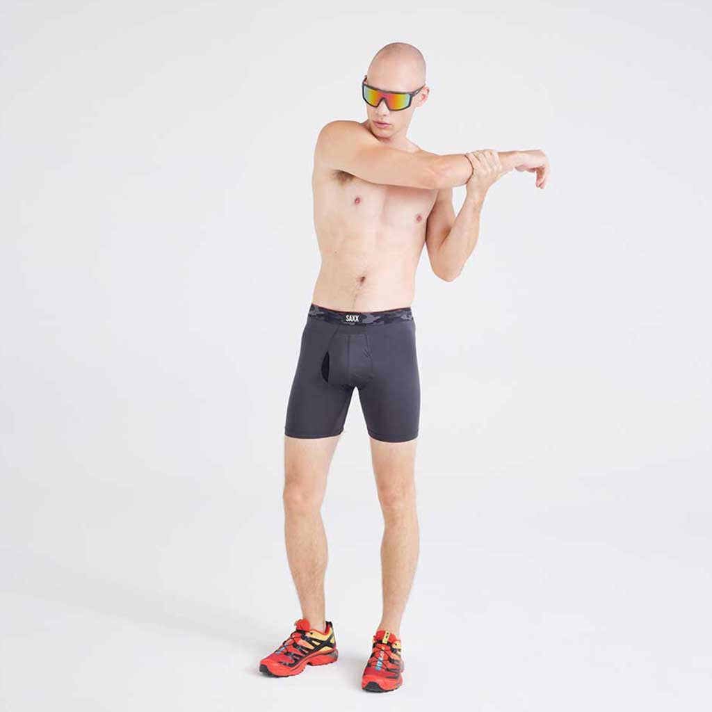 SAXX | Multi-Sport Mesh Boxer Brief Fly 2 Pack | Remote Camo WB/Black ...