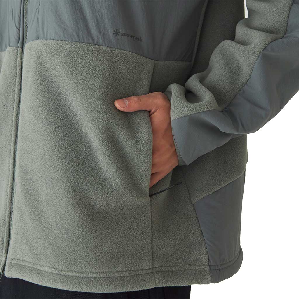 Snow Peak | Double Face Fleece Jacket | Ski Fleece | Ivory | WildBounds