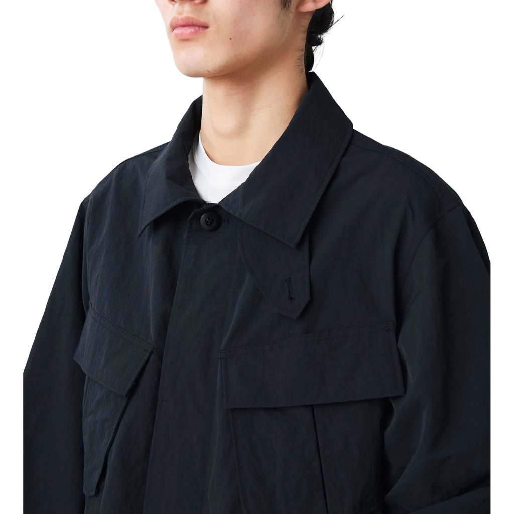 Snow Peak | Nylon Washer Jacket | Military Style Jacket | Black ...