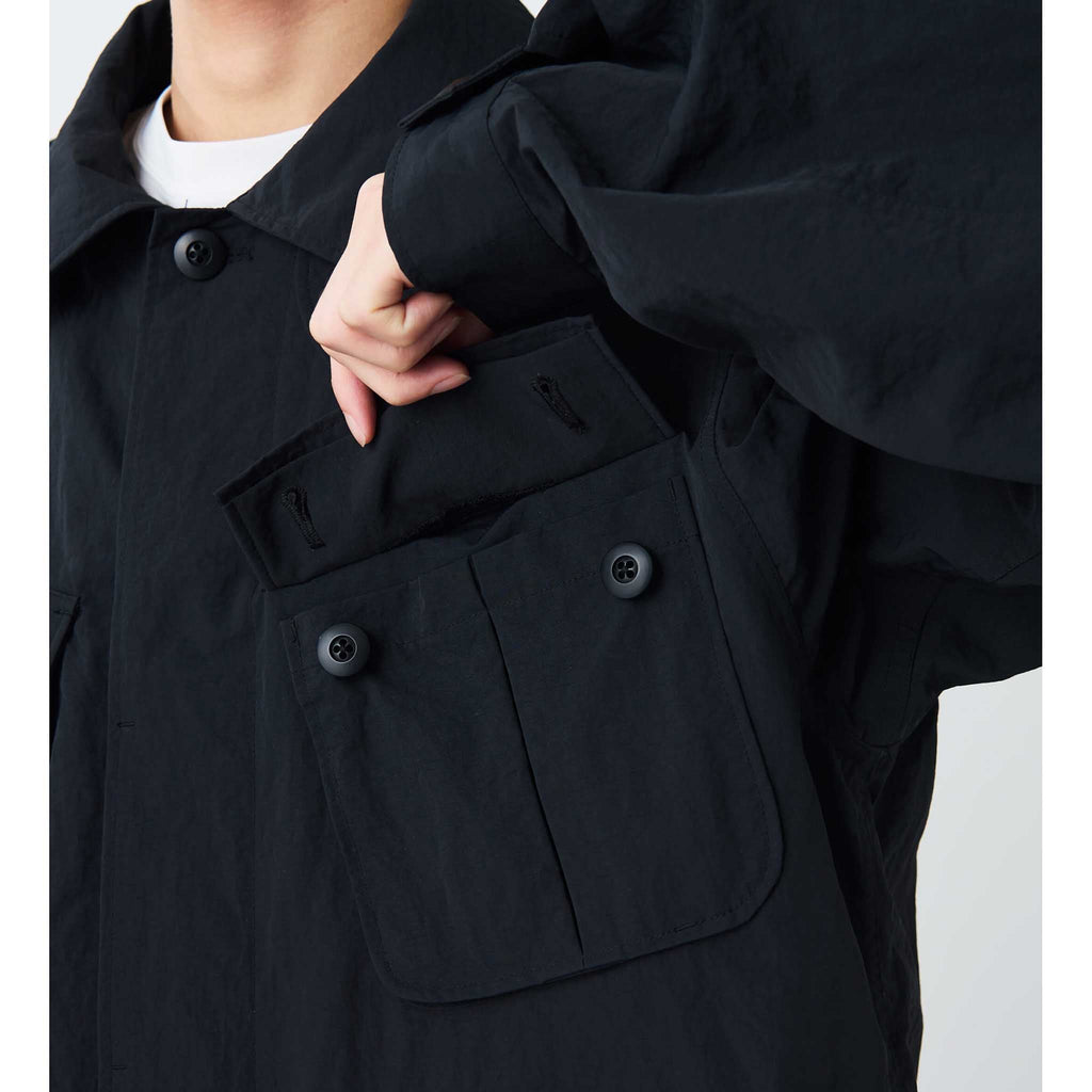 Snow Peak | Nylon Washer Jacket | Military Style Jacket | Black ...