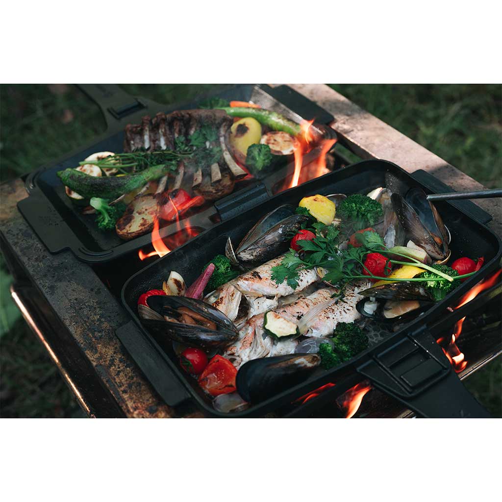 Snow Peak | Takibi Sandwich Skillet | Sandwich Maker | Black - WildBounds