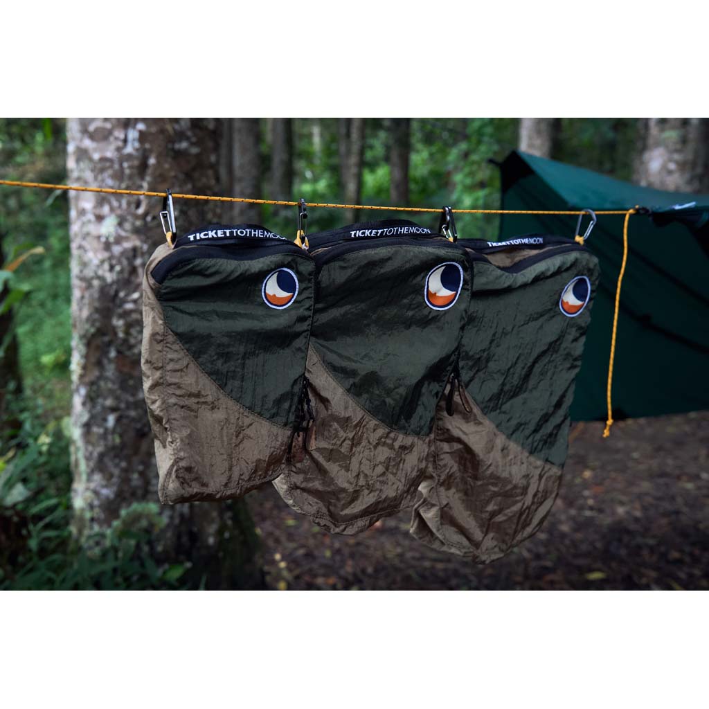 Ticket To The Moon | Travel Cube | Travel organiser | Brown/Army Green ...