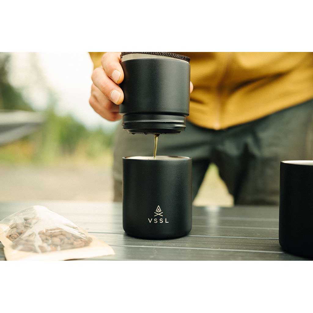 VSSL | Nest Pour-Over Kit | Portable Coffee Maker | Black - WildBounds