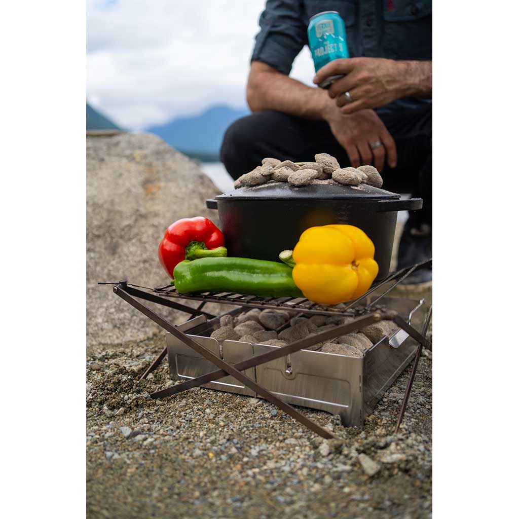Wolf and Grizzly | Grill with Fire Set | Portable Grill Set - WildBounds