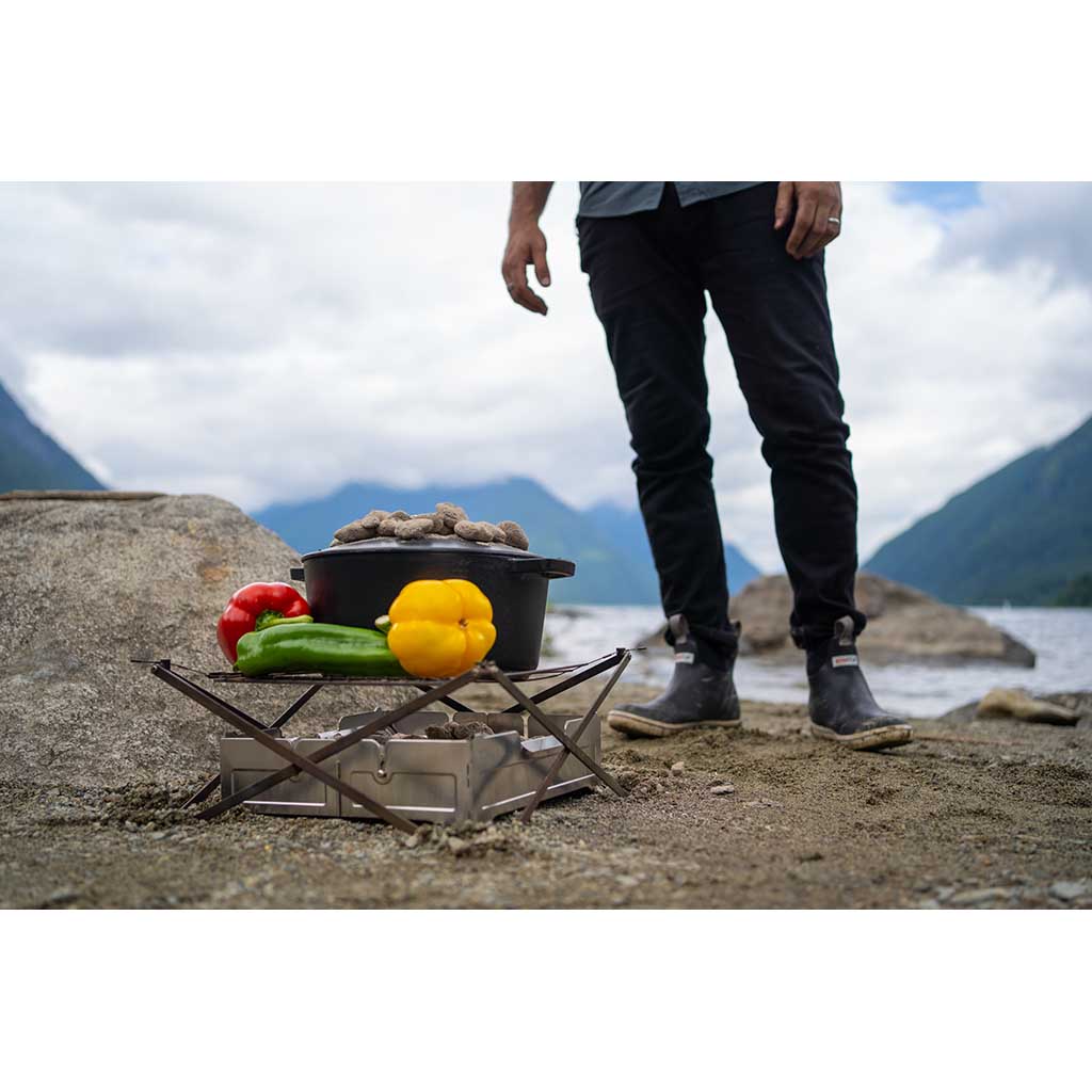 Wolf and Grizzly | Grill with Fire Set | Portable Grill Set - WildBounds