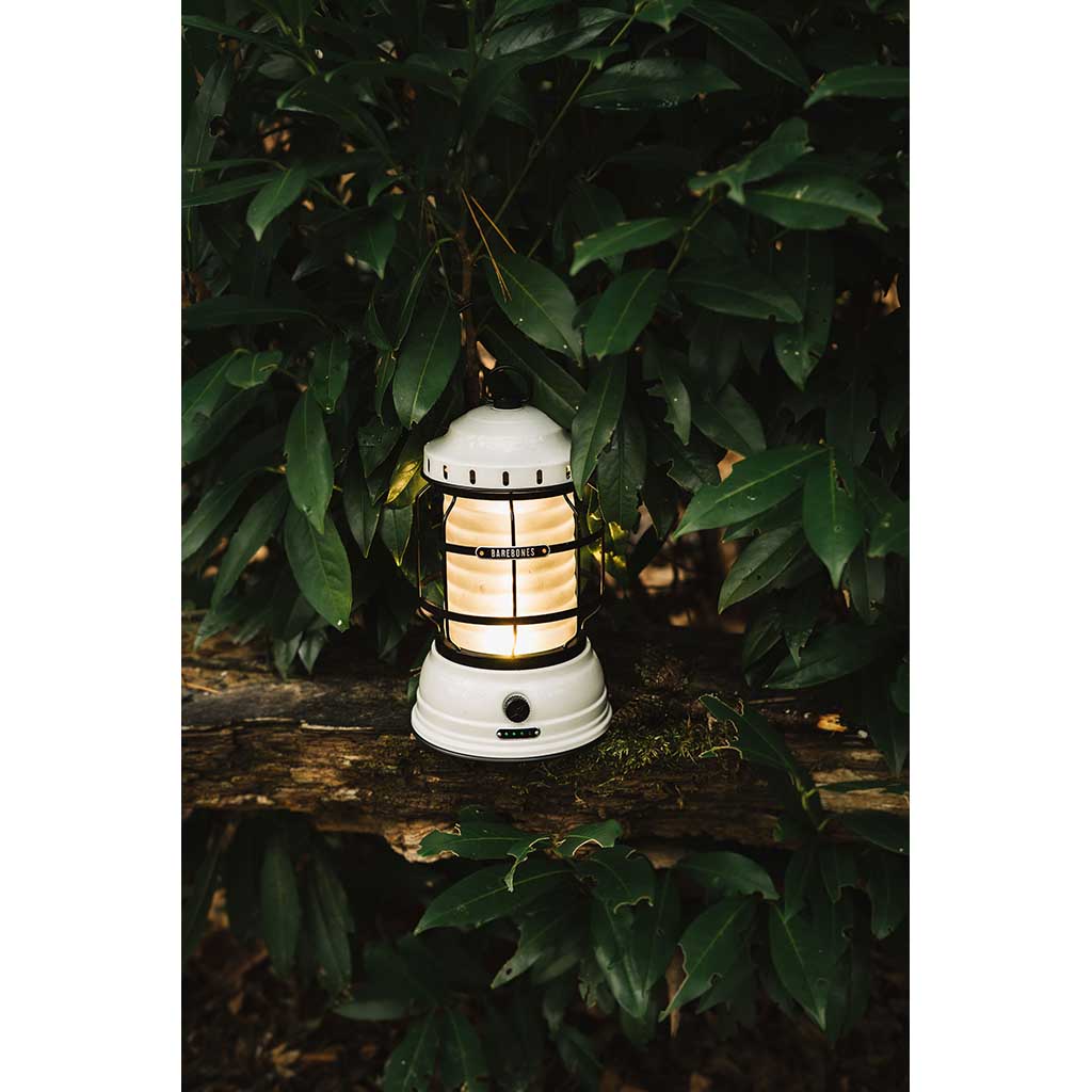 Barebones Living | Forest Lantern | LED Lantern | Vintage White ...