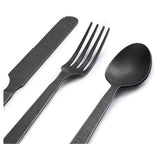 Barebones Living | Matte Flatware | Enamel Cutlery 2 Pack | Slate Grey - WildBounds