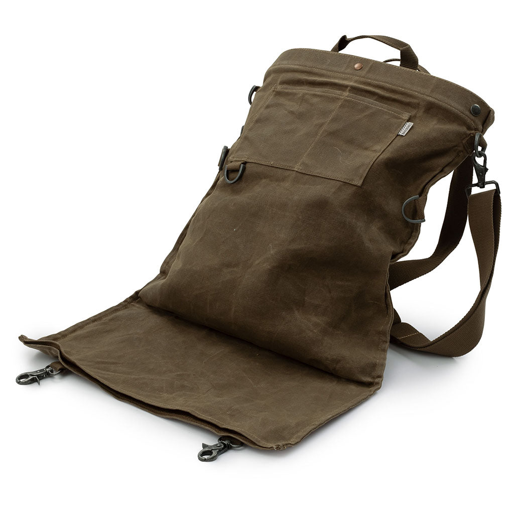 Barebones Living | Waxed Canvas Gathering Bag | Canvas Bag, Dark Khaki ...